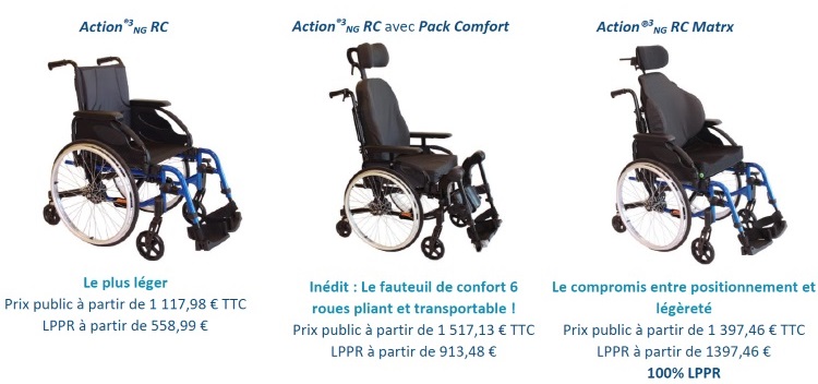NOUVEAU - Invacare Action3NG Rocking Chair - Invacare France